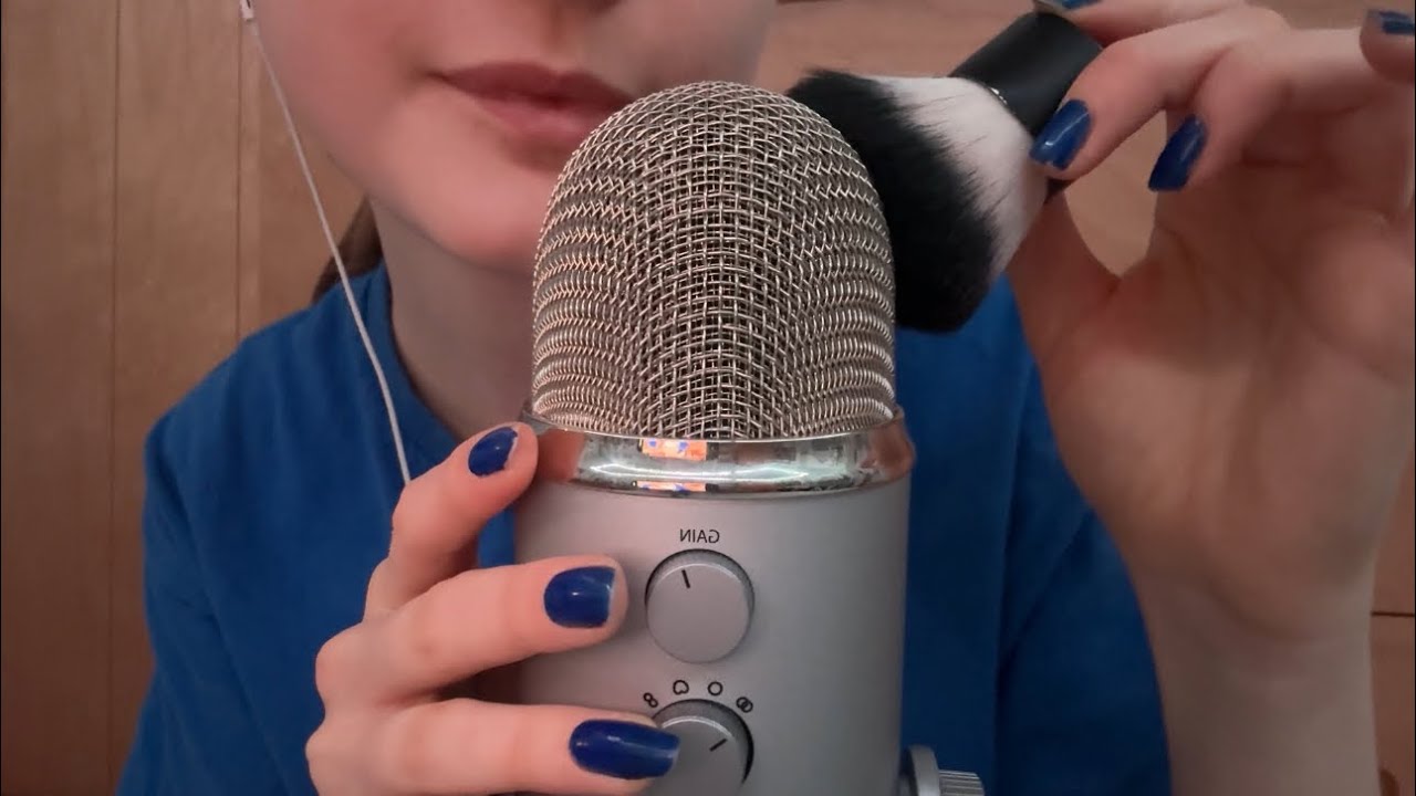 ASMR Mic Brushing + Positive Affirmations 🤍 - YouTube