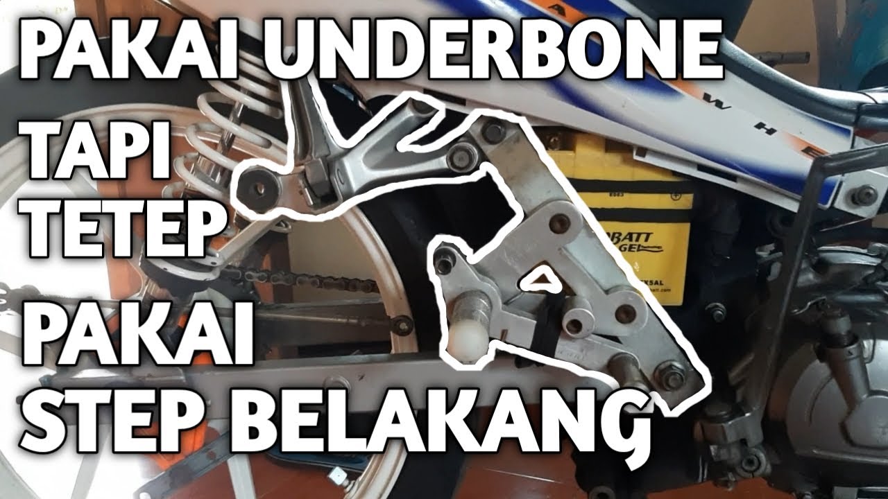 SOLUSI PASANG UNDERBONE TAPI TETEP PAKAI STEP BELAKANG DI 5TP JUPITER Z ...