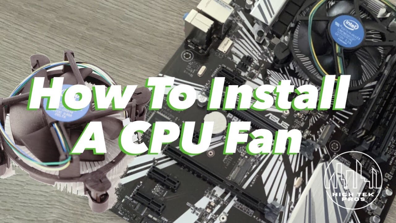 How To Install A CPU Fan - YouTube