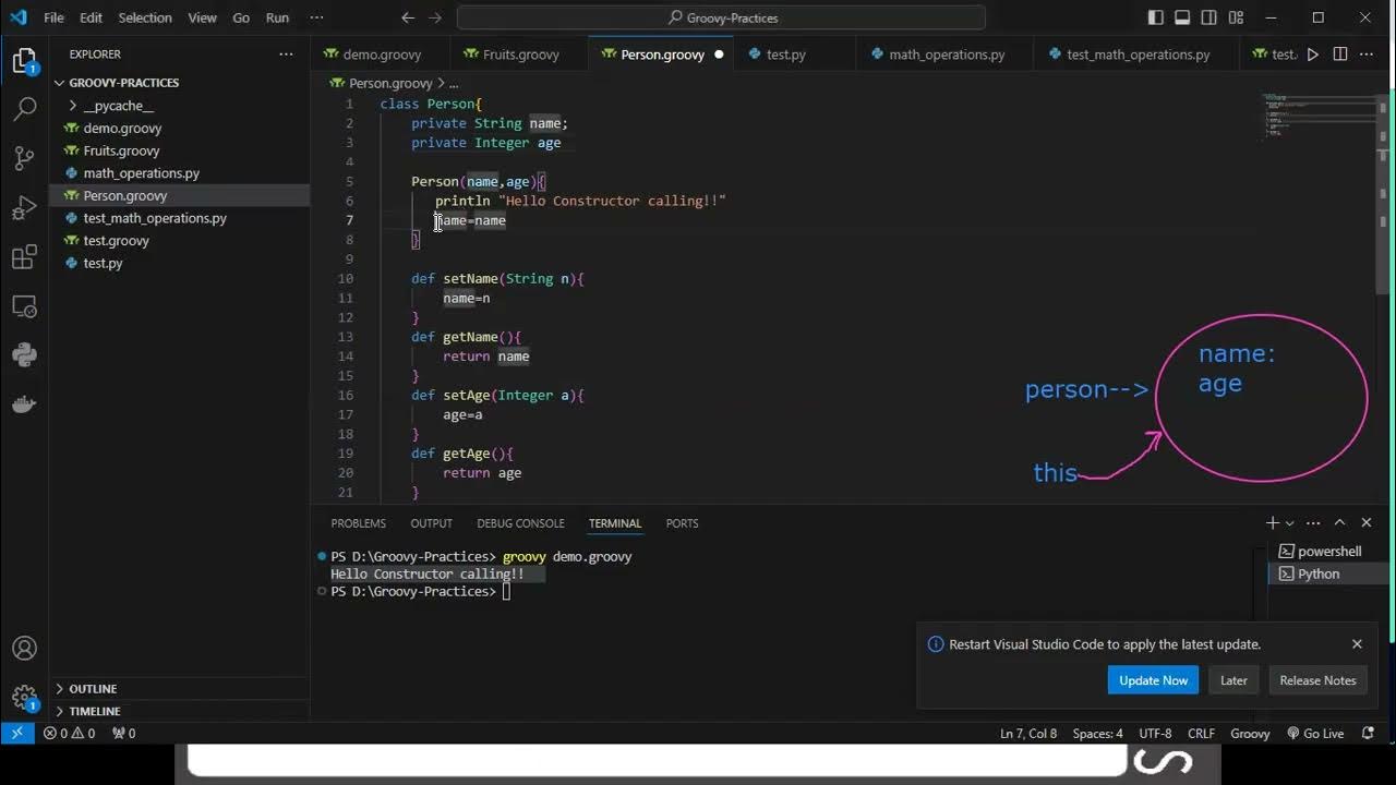 Object Oriented Programming in Groovy Part-2 - YouTube