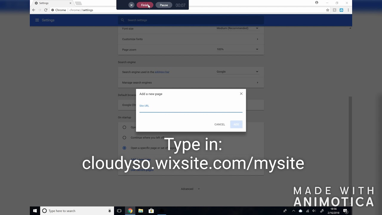 Set cloudy.com as Your Main Webpage on Chrome - YouTube