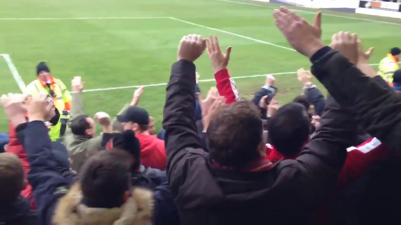 Chester 1-1 Wrexham - The Red Army sings Wrexham Is The Name - YouTube