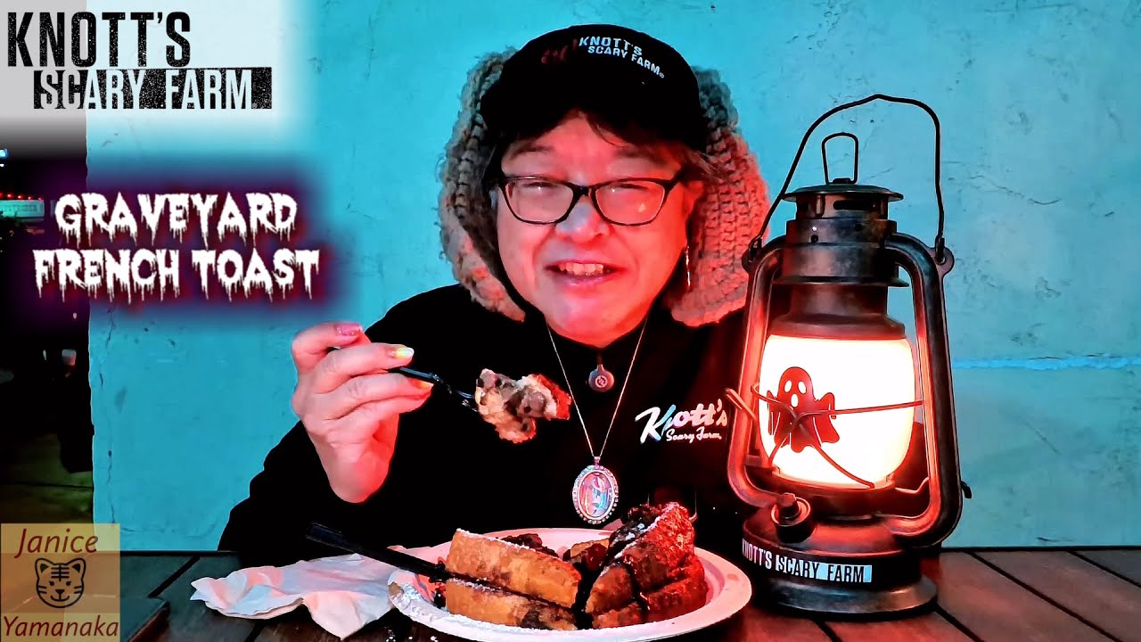 Graveyard French Toast at Ghost Town Grub:2025 Knott's Spooky Farm ...