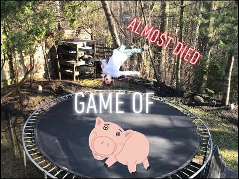 game of pig | trampoline edition!! - YouTube