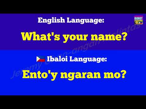 Learn Ibaloi Language - 'What is your name?' - YouTube