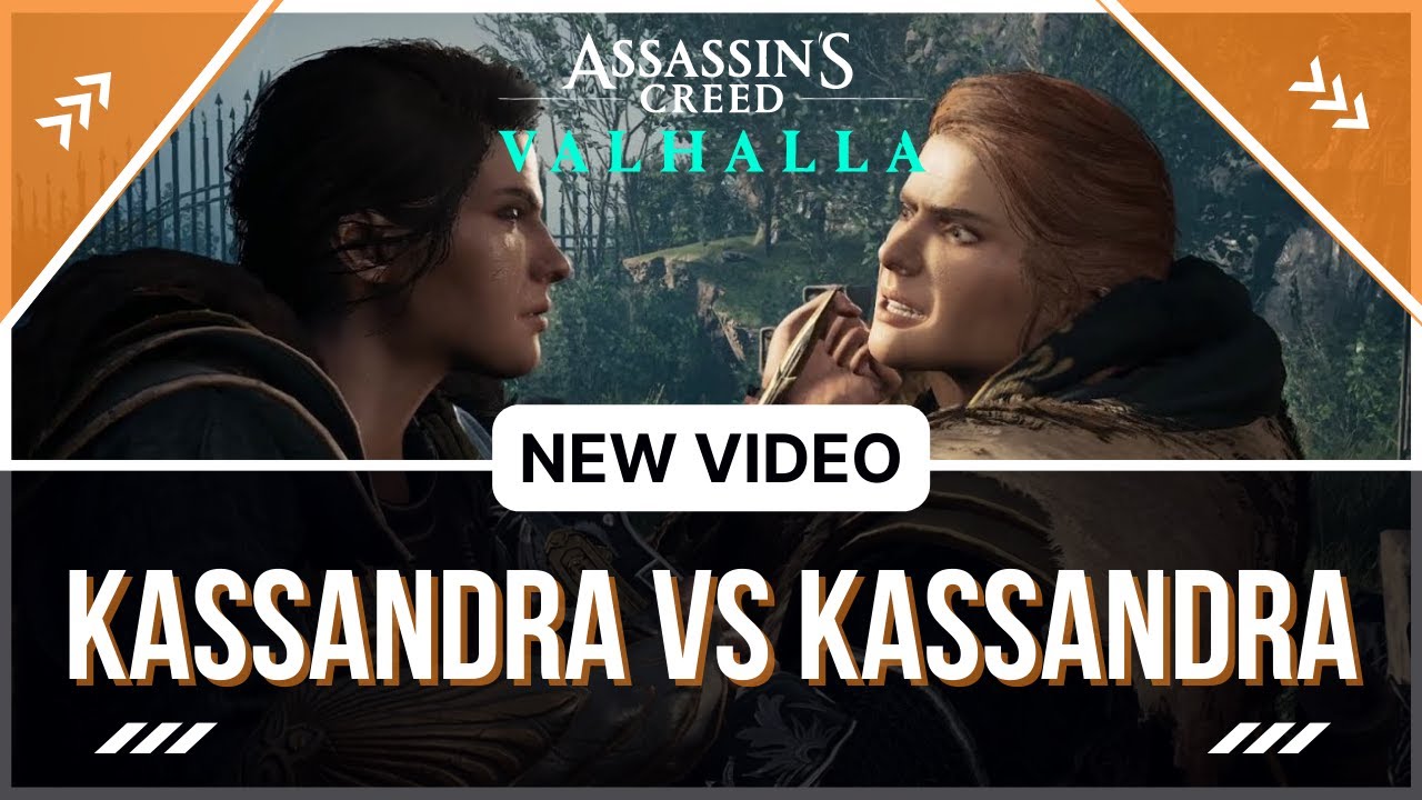 Kassandra vs Kassandra Assassin's Creed Valhalla mod - YouTube