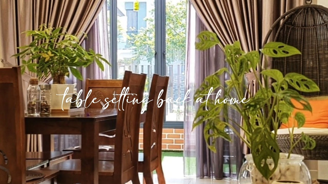 AESTHETIC VLOG | SIMPLE TABLE SETTING HACK AT HOME | Quick and Easy ...