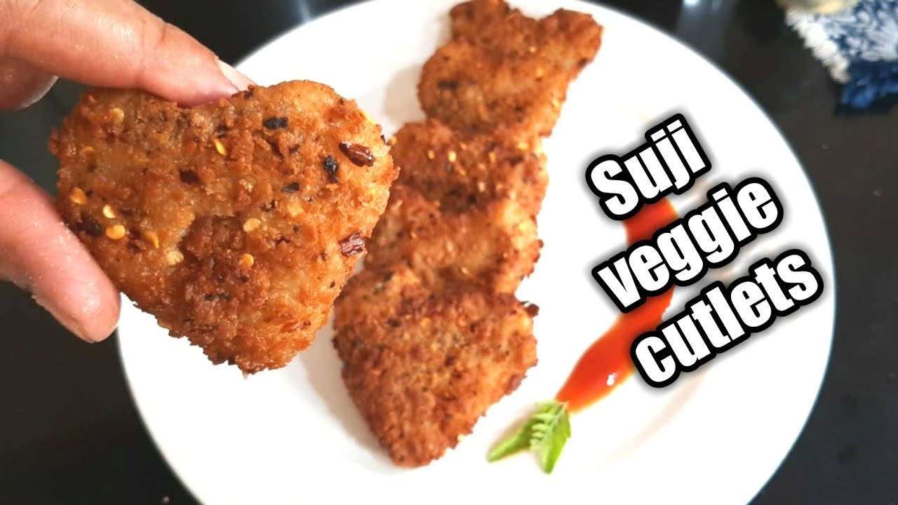 Suji heart cutlets recipe | Semolina veg cutlets | Rava heart cutlets ...