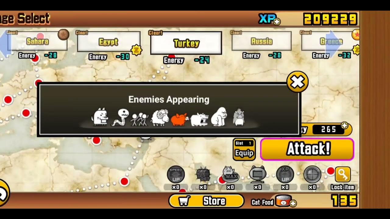 Battle Cats - all Enemies Appearing - YouTube