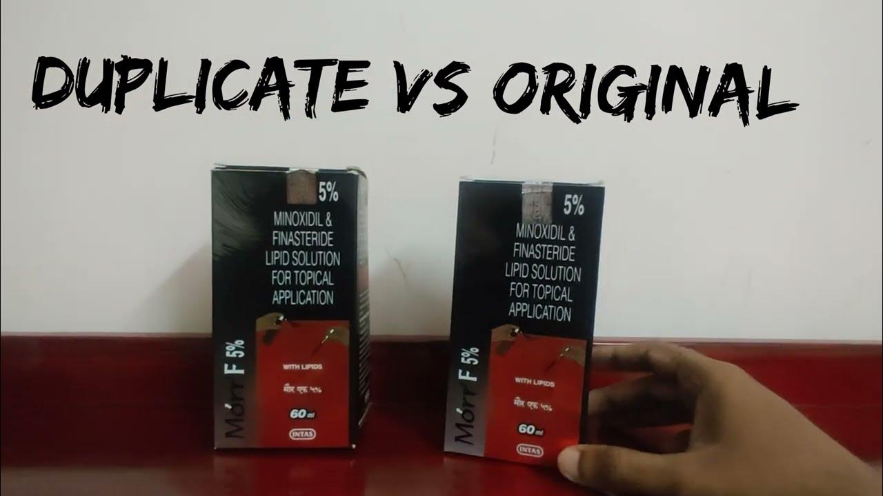 Duplicate Vs Original in Tamil | Morr F 5% | Best Minoxidil solution Review in Tamil - YouTube