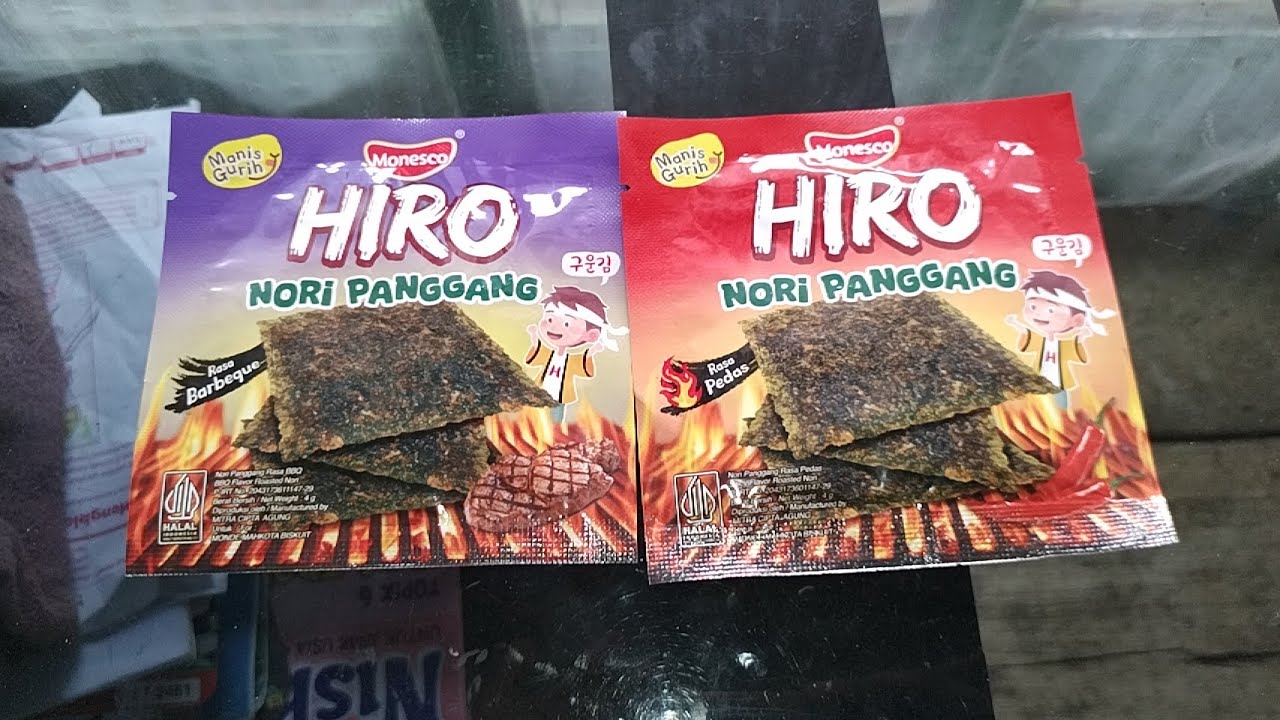Review Produk #3307 : Monesco Hiro Nori Panggang Rasa Barbeque dan Rasa ...