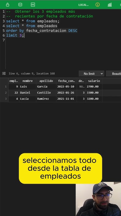 Aprende SQL parte 27 #sql #basesdedatos #backend - YouTube