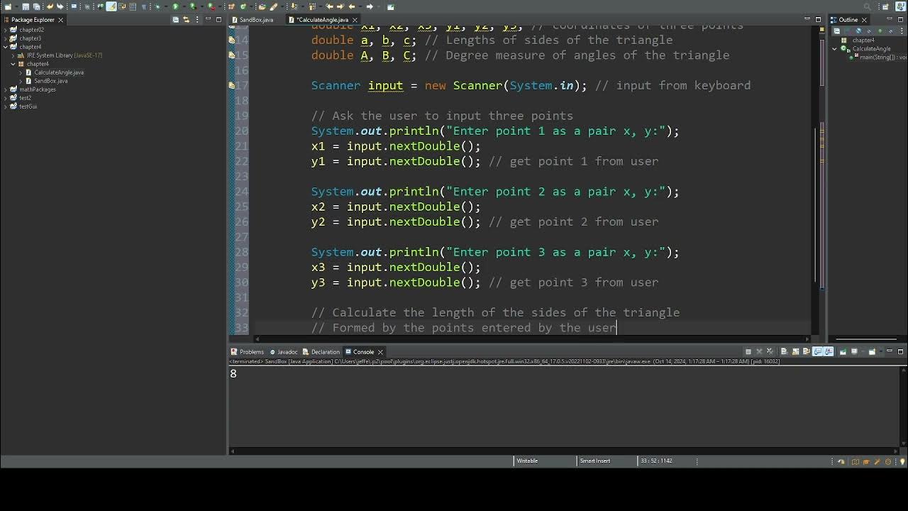 CIS 150 Calculate Angle - YouTube