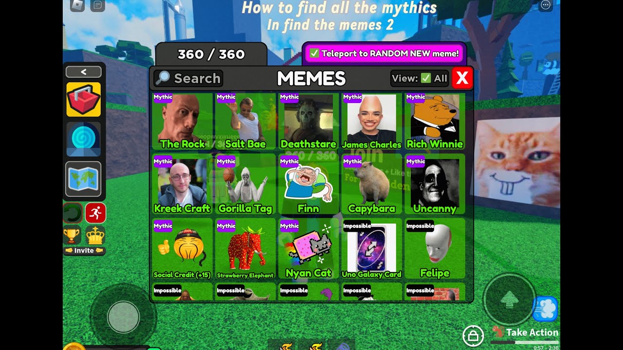 How to find all the mythics in find the memes 2 #fyp - YouTube