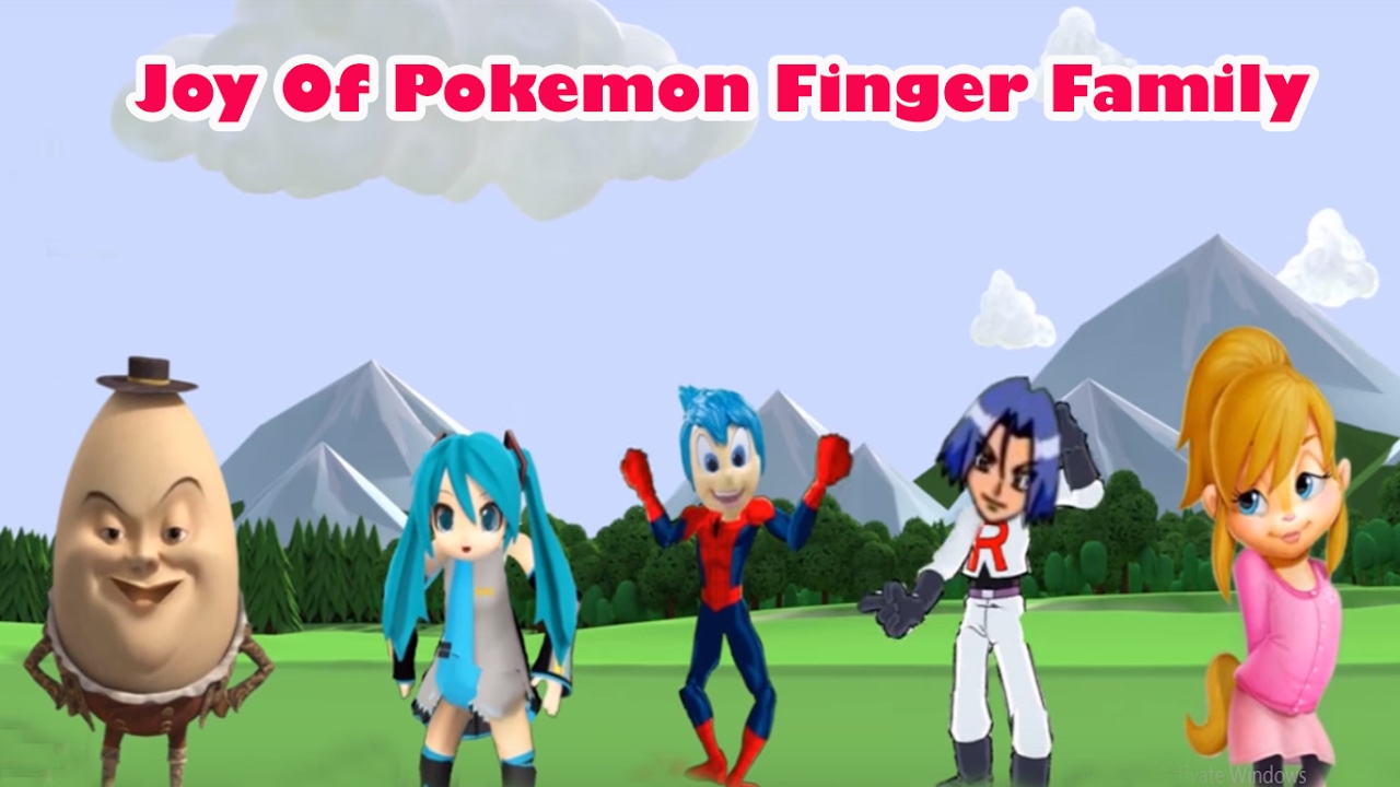 Joy Of Pokemon Finger Family Rhymes || Nursery Rhymes Finger Family For ...