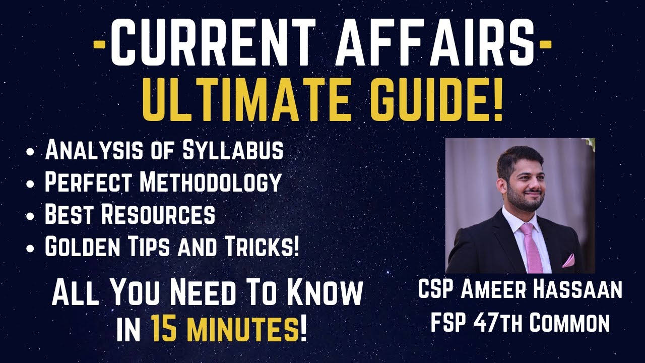 Current Affairs Preparation For Css Youtube
