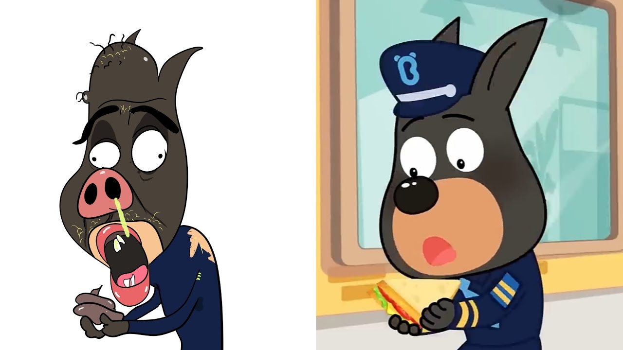 Sheriff Labrador - Police Takes Care of A Baby - Drawing Meme | Sheriff ...