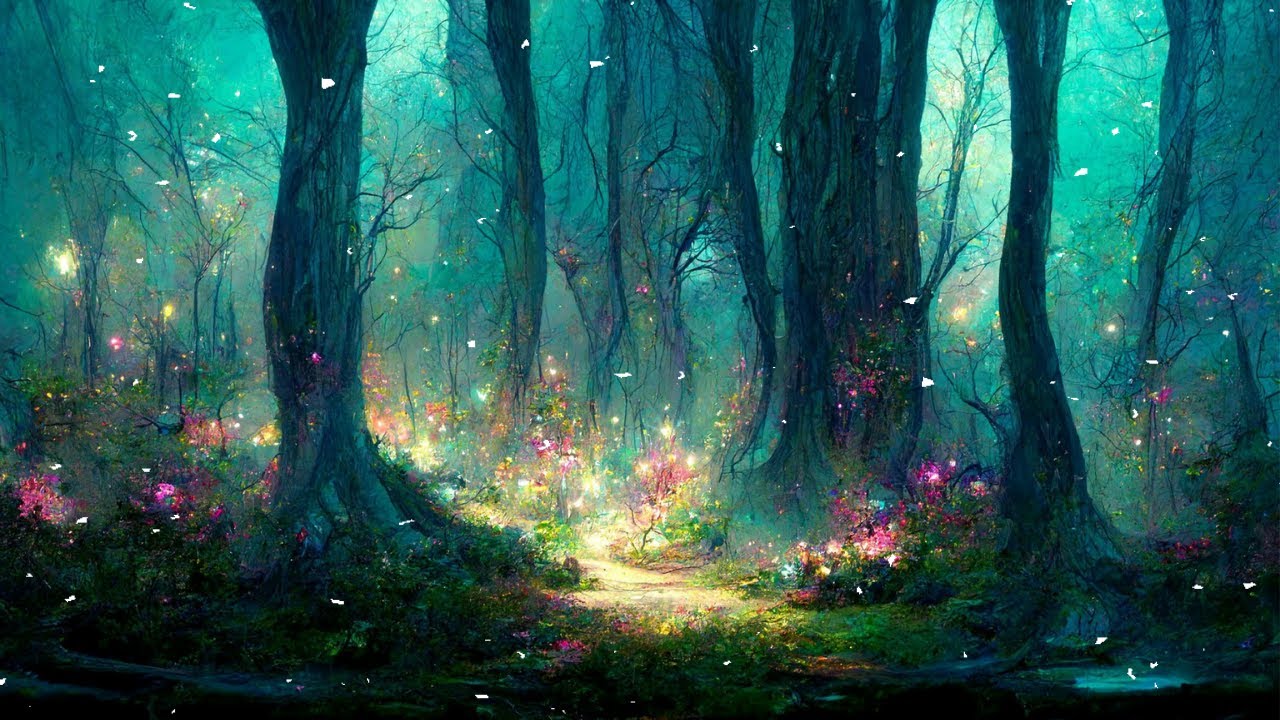 magical enchanted forest, nature ambience, super calm and relax 마법같이 ...