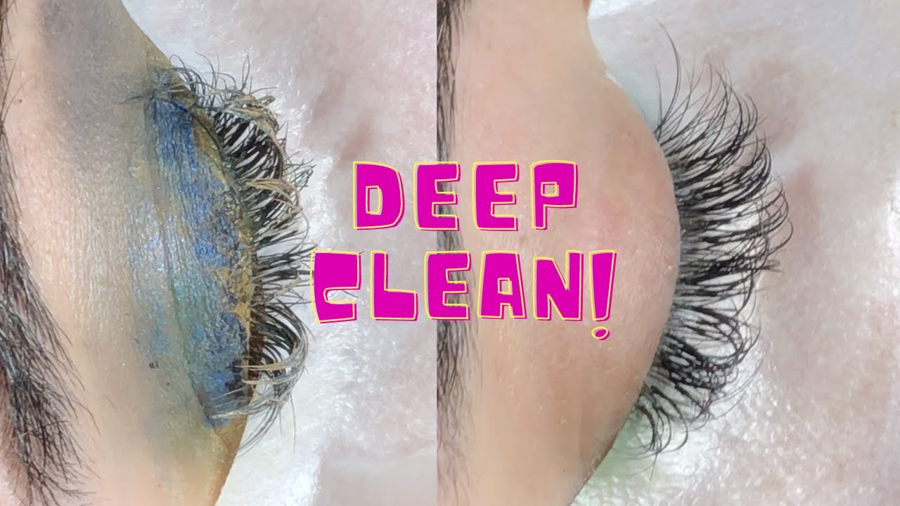 Lash DEEP Cleaning *ODDLY SATISFYING* PART 1 - YouTube