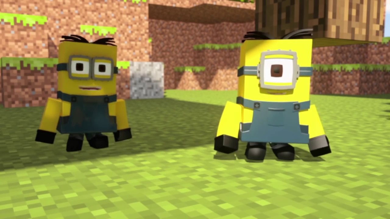 Minions In Minecraft Meet Their Master - YouTube