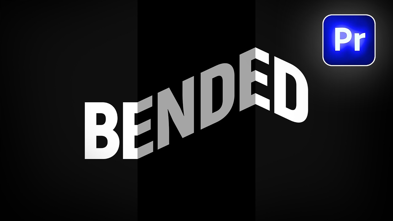 Easy BEND TEXT Animation In Adobe Premiere Pro - YouTube