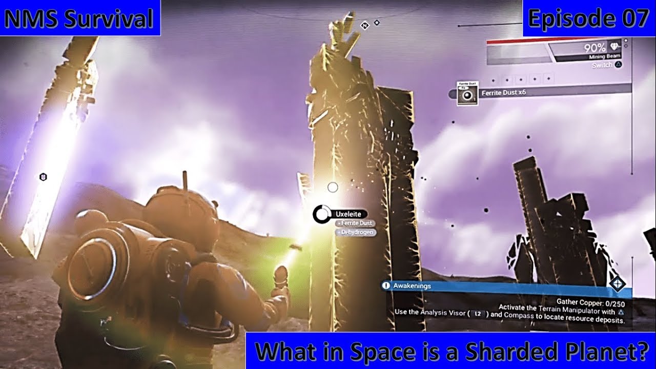What In Space Is A Sharded Planet? - Jake Plays NMS Survival episode 7 ...