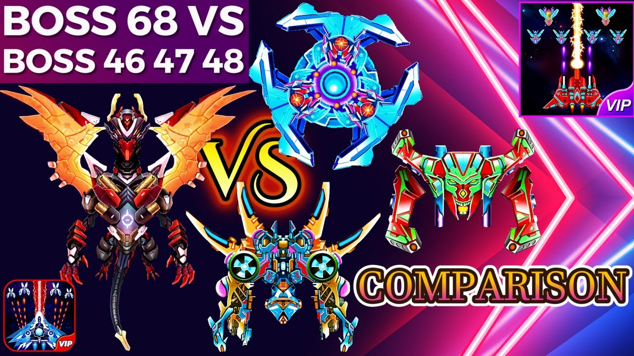 Alien Shooter Boss 47 48 Vs Space Shooter Boss 68 - YouTube