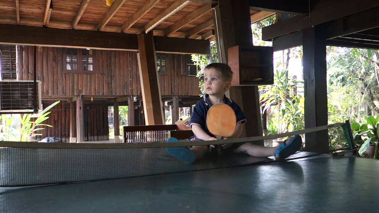 Baby Ping Pong Lesson - YouTube