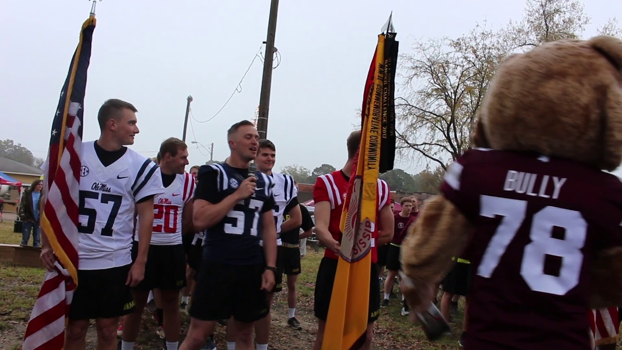 Ole Miss, Mississippi State ROTC Hold Annual Egg Bowl Run - YouTube