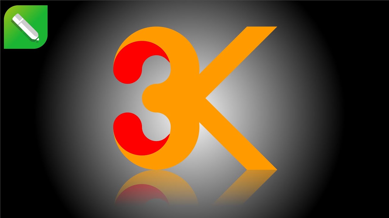 Coreldraw Tutorial - 3D 3K Design in Coreldraw - YouTube