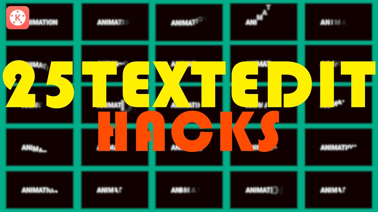 25 Text Edit Hacks with Kinemaster - YouTube