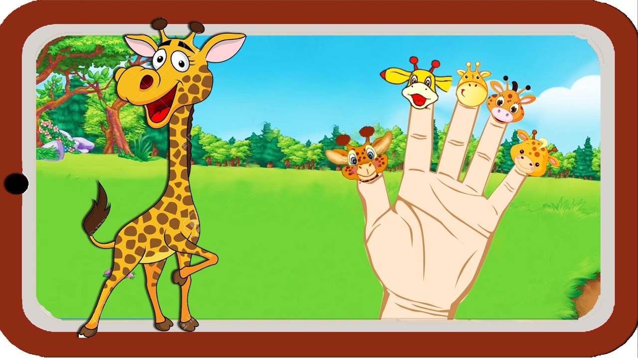 Giraffe Finger Family Song | Cartoon Finger Family Collection | Kids ...