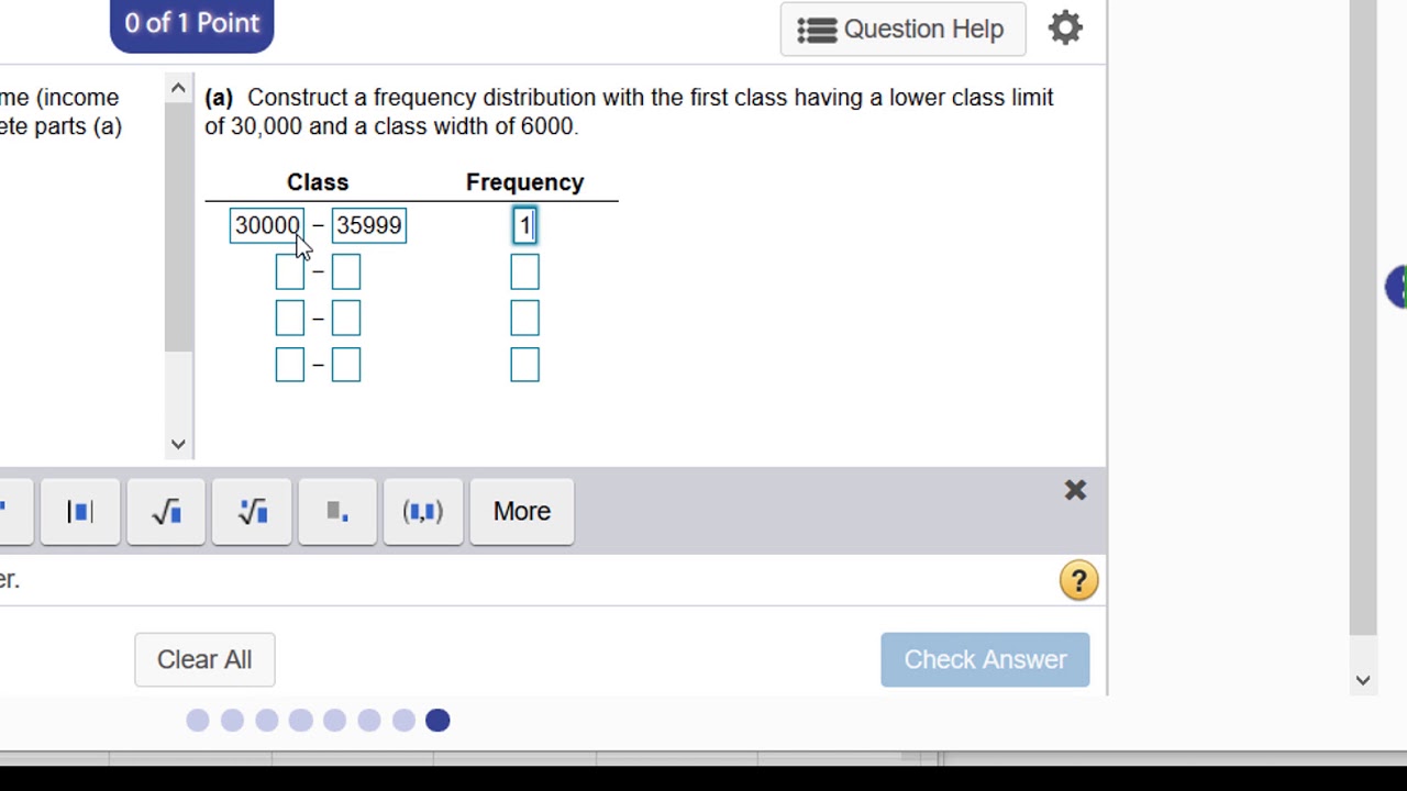 Intro Stats Frequency Distribution (2-2-RA3) - YouTube