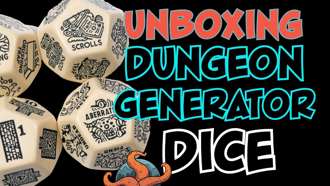 Unboxing Dungeon Generator Dice #DungeonGenerator #DnD #FunkyDice - YouTube