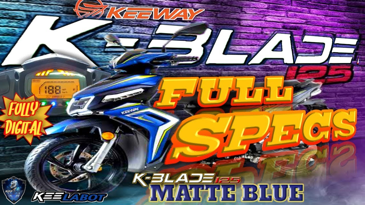 Keeway K-BLADE 125 FULL SPECS | KEELABOT MotoSpecs - YouTube