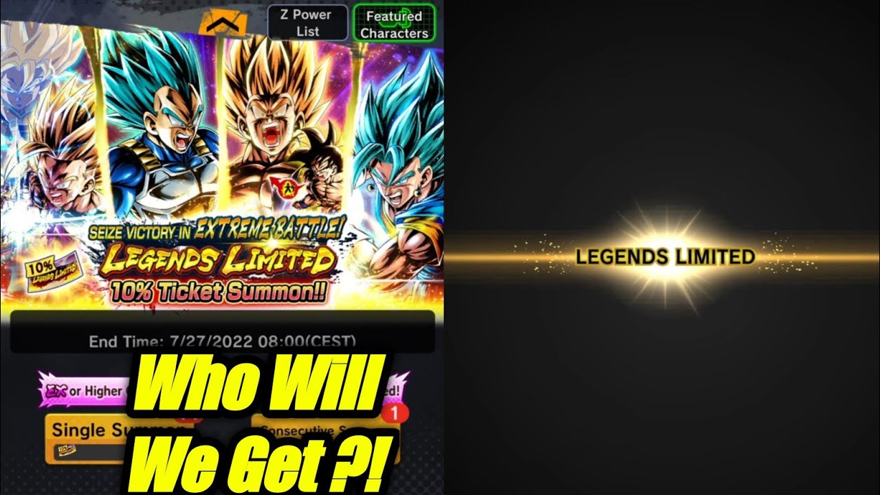 Legends Limited 10% Ticket Summons In Dragon Ball Legends 4th ...