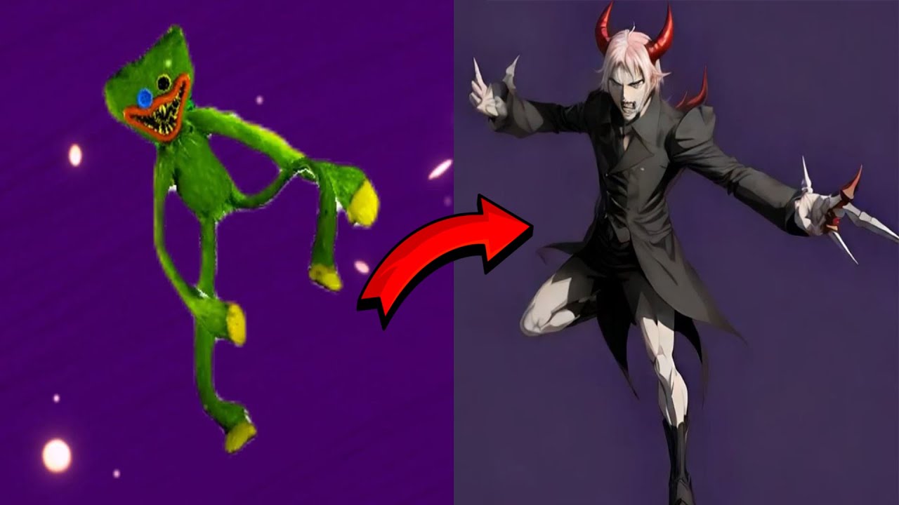 TG TF Poppy Playtime Chapter 3 Animation transforms into a 2D #tg #tf # ...