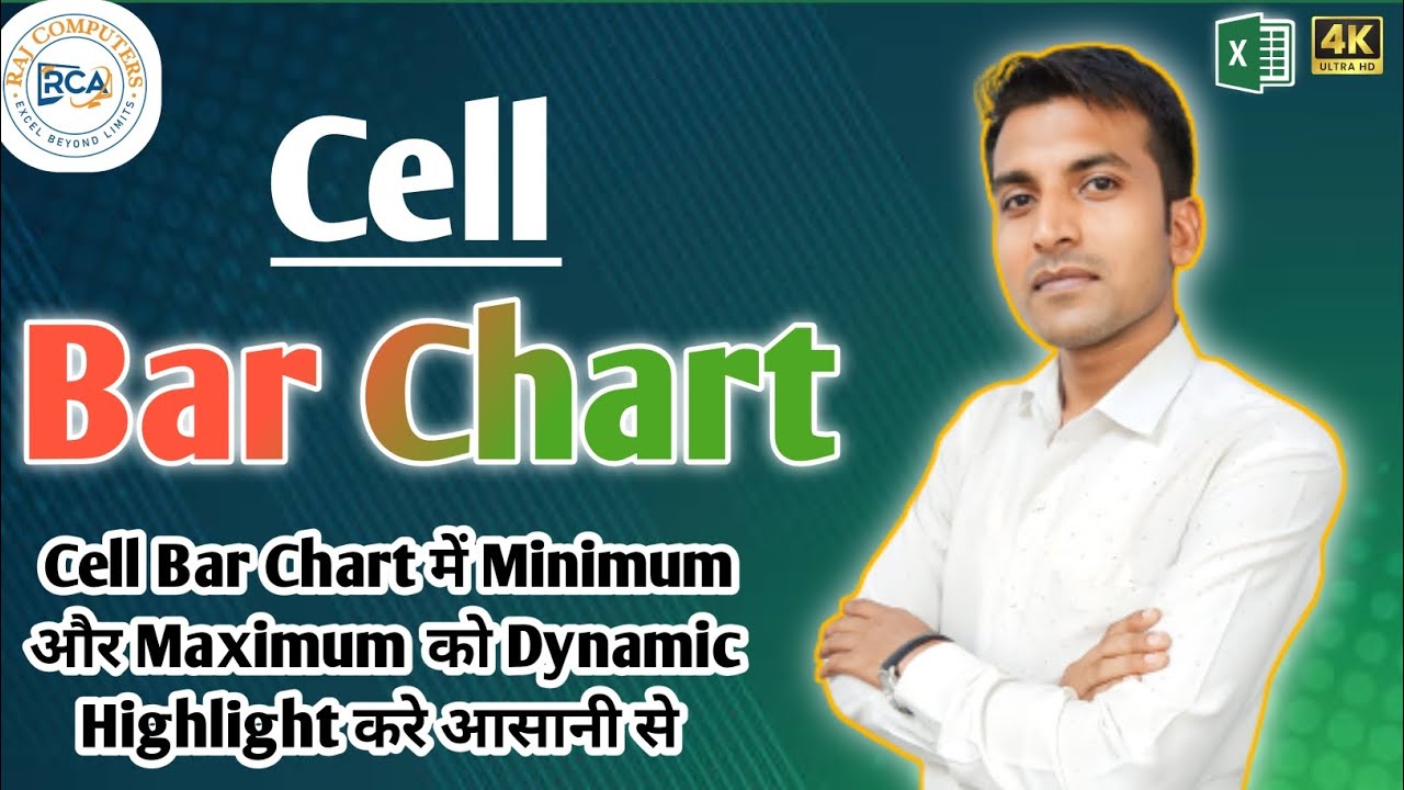 How to create cell bar chart in excel || Raj Computers | Raj sir - YouTube