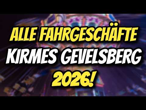 ALLE FAHRGESCHÄFTE auf der KIRMES in GEVELSBERG 2026!🎢