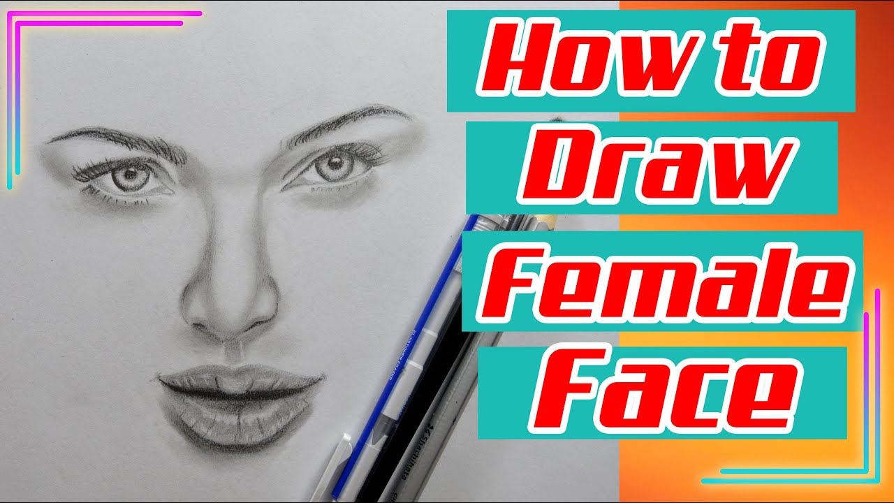 How to drawing and shading | female face | Practice | Swetang Sarang ...
