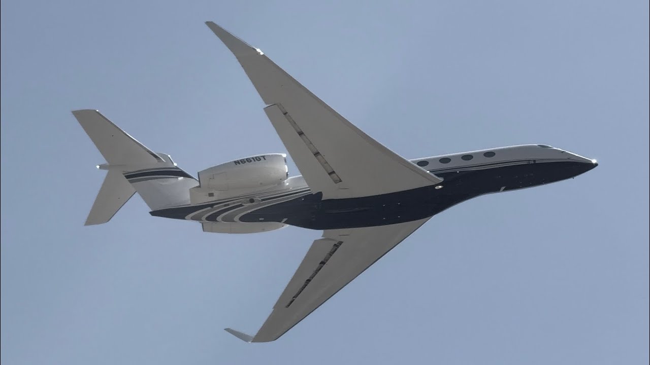 Gulfstream G650ER Takeoff From Idaho Falls [N661GT] - YouTube