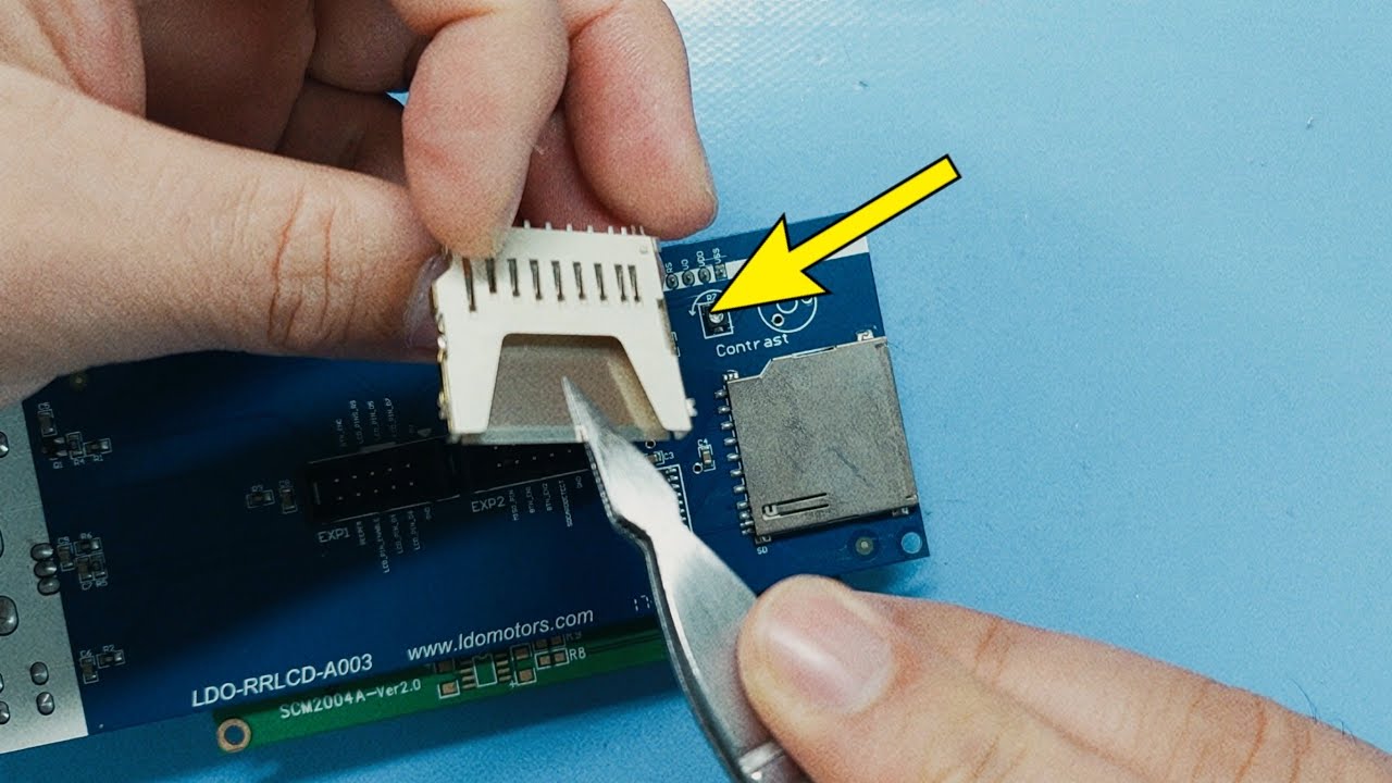 115.SD카드 홀더 교체 납땜하기ㅣSD card holder replacement soldering. - YouTube
