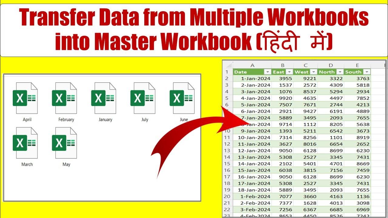 Transfer Data from Multiple Workbooks into a Master Workbook– Step-by-Step Guide! - YouTube
