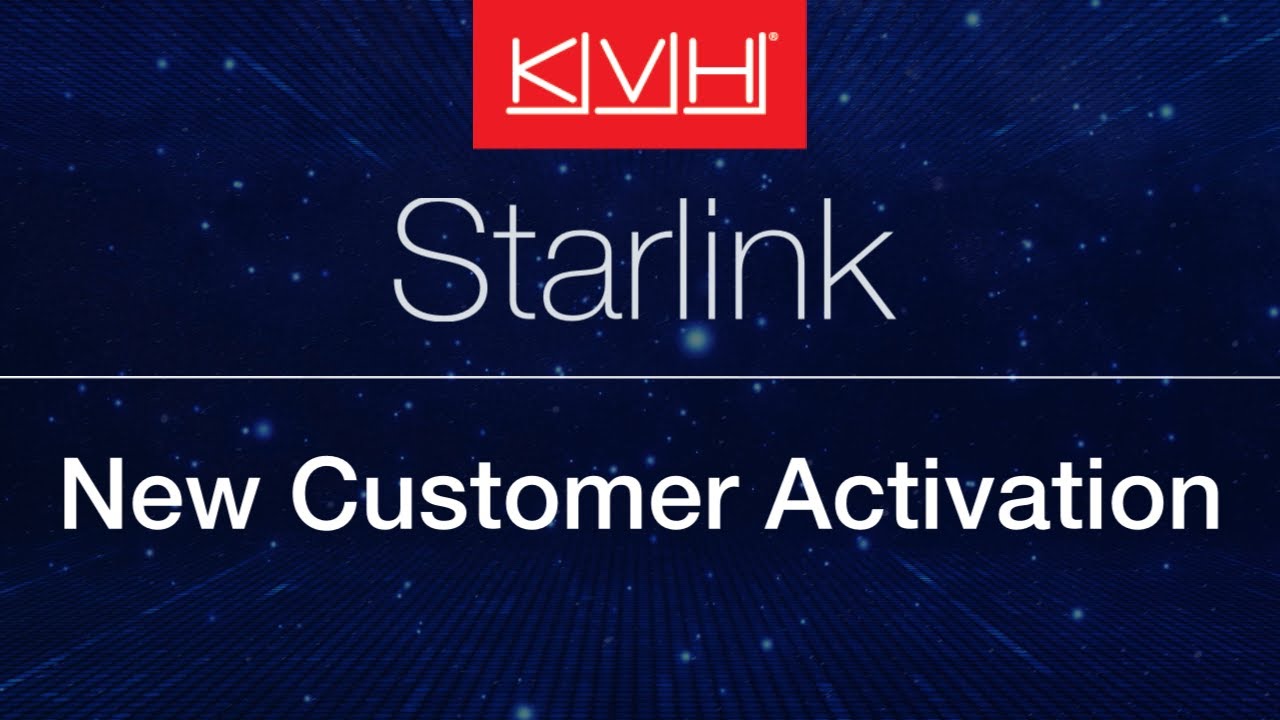 Starlink Online Activation for New KVH Customers - YouTube