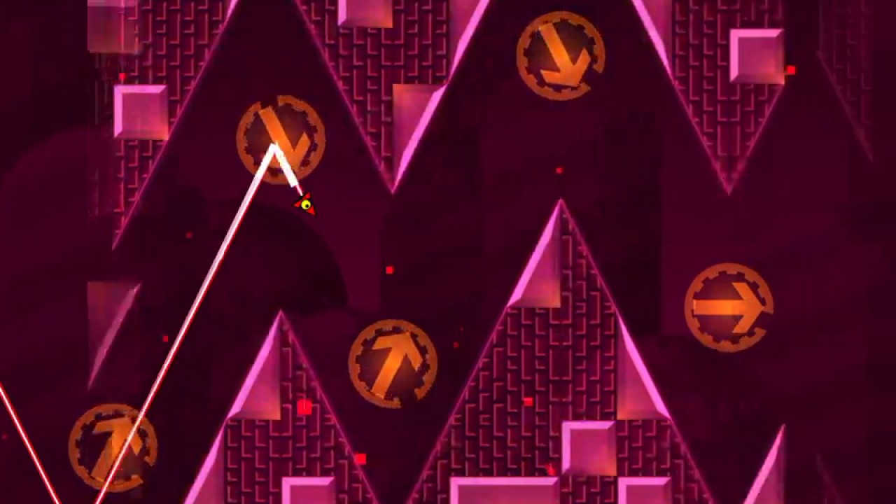 Lenny plays geometry dash world - YouTube