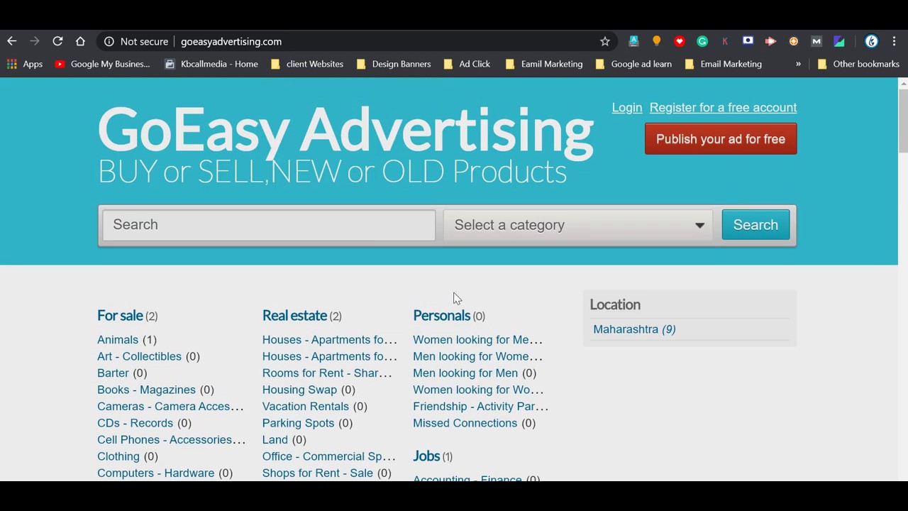 How to Post GoEasy Advertising Post Ads for Free, Online Classifieds ...