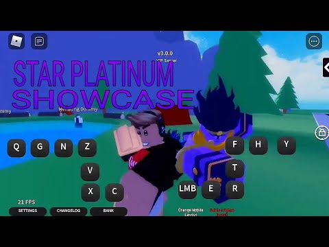 SHOWCASE DO STAR PLATINUM NO STAND AWAKENING - YouTube