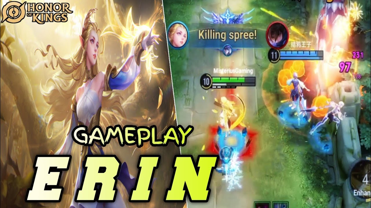 Honor of Kings (HOK) Erin farm Lane/marksman gameplay "MARKSMAN MAGE ...
