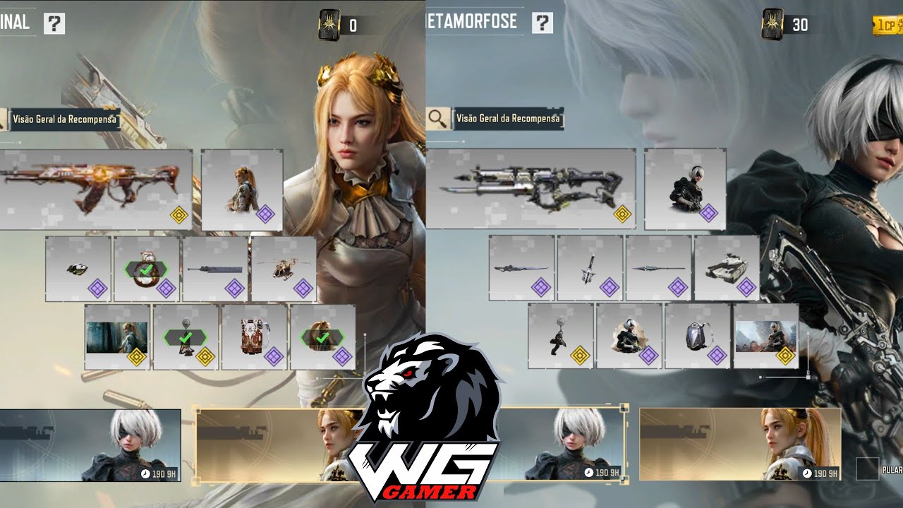 Tentei a Sorte Nas Duas Roletas : Nier Automata No Call Of Duty Mobile ...