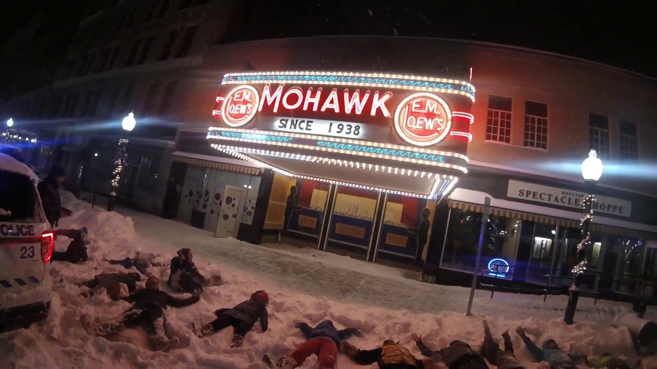 North Adams Snow Angel Flash Mob - Small Business Revolution - YouTube